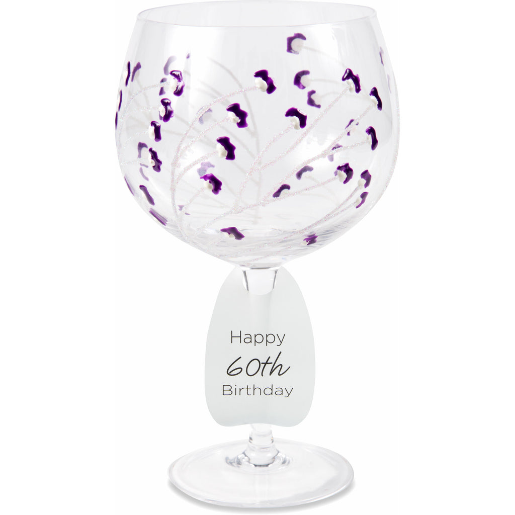 Purple Sprouts 24 oz Hand Decorated Glass – Pavilion - Wholesale
