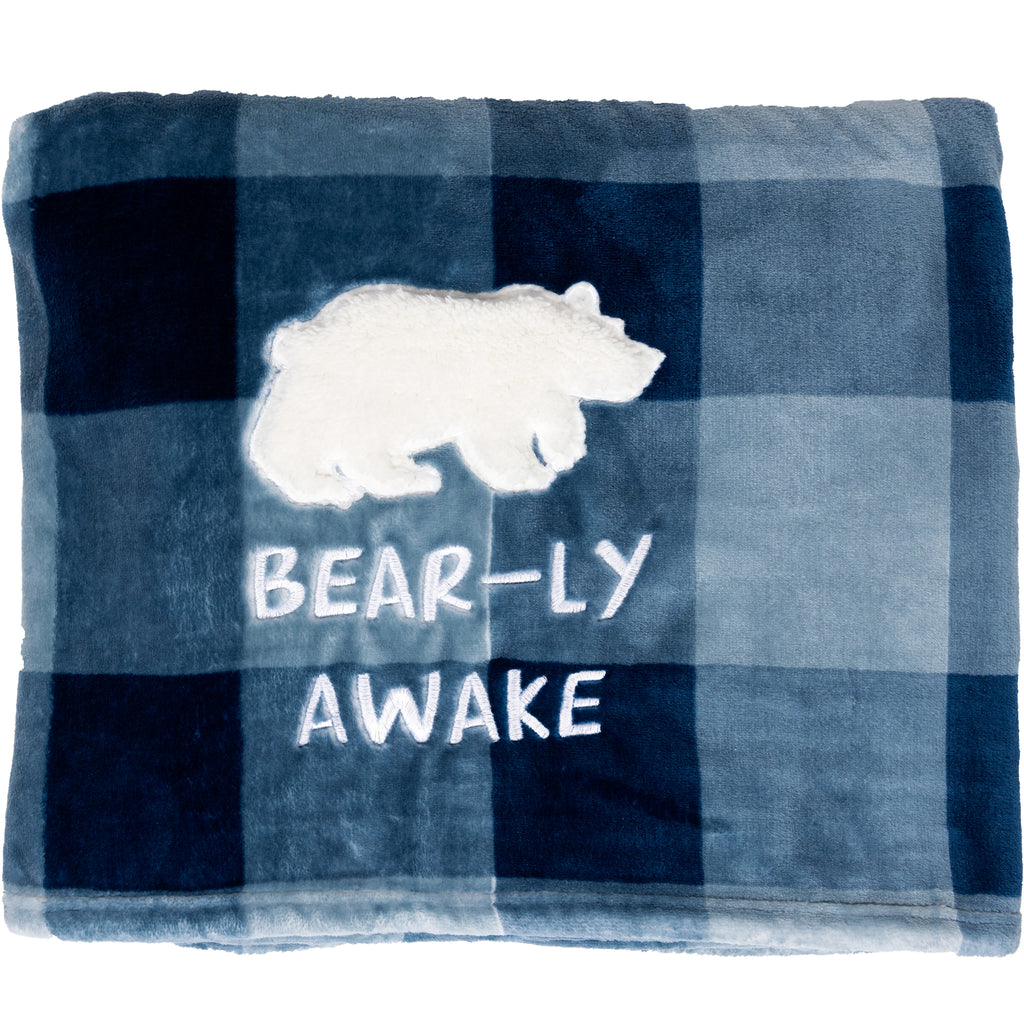 Bear-ly Awake 50" x 60" Royal Plush Blanket – Pavilion - Wholesale